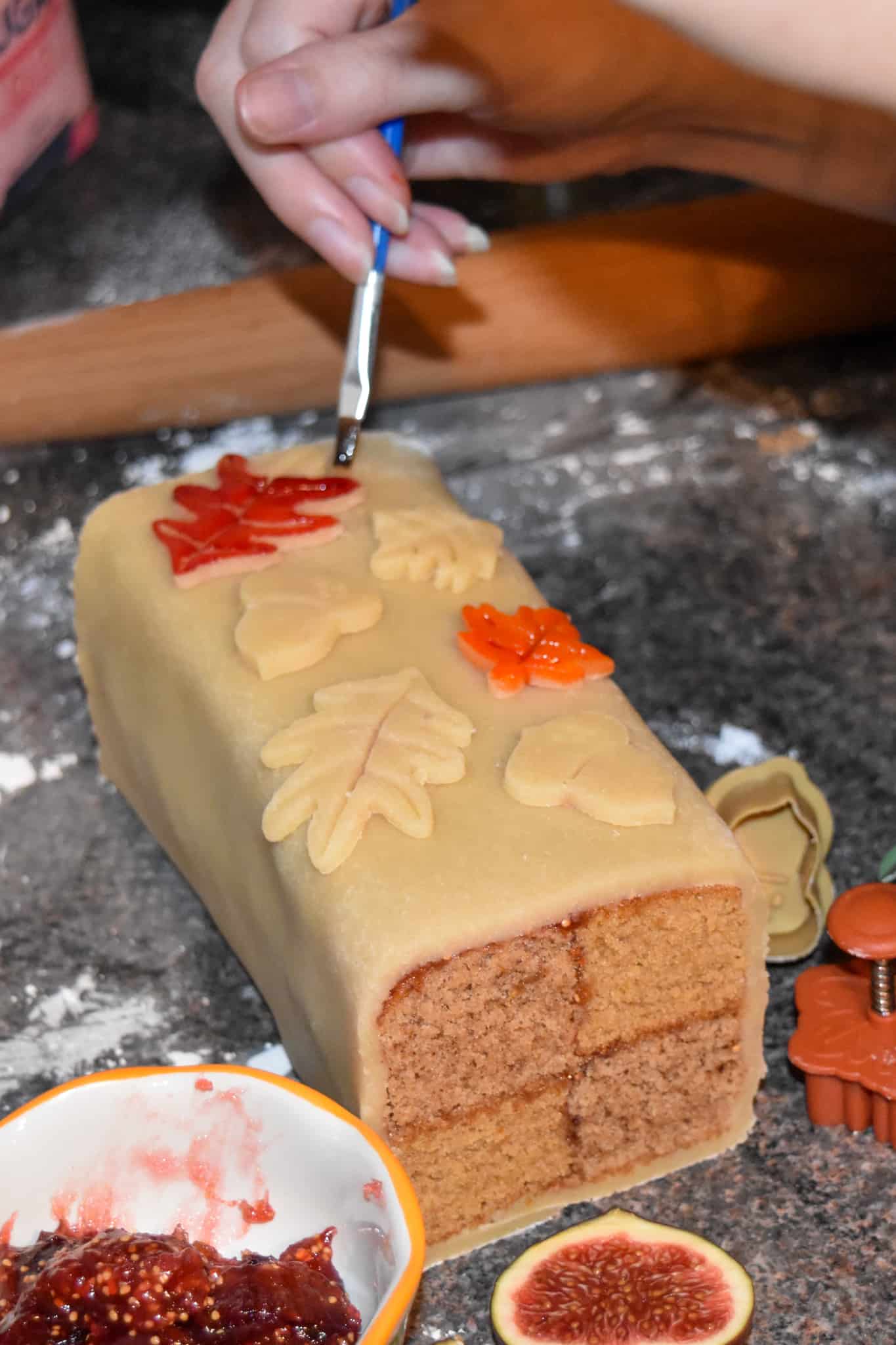 Maple Praline Battenberg Cake - Waiting for Blancmange